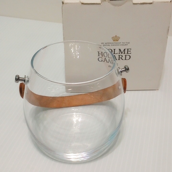 Holmegaard | Accents | Holmegaard Bowl With Leather Handle | Poshmark